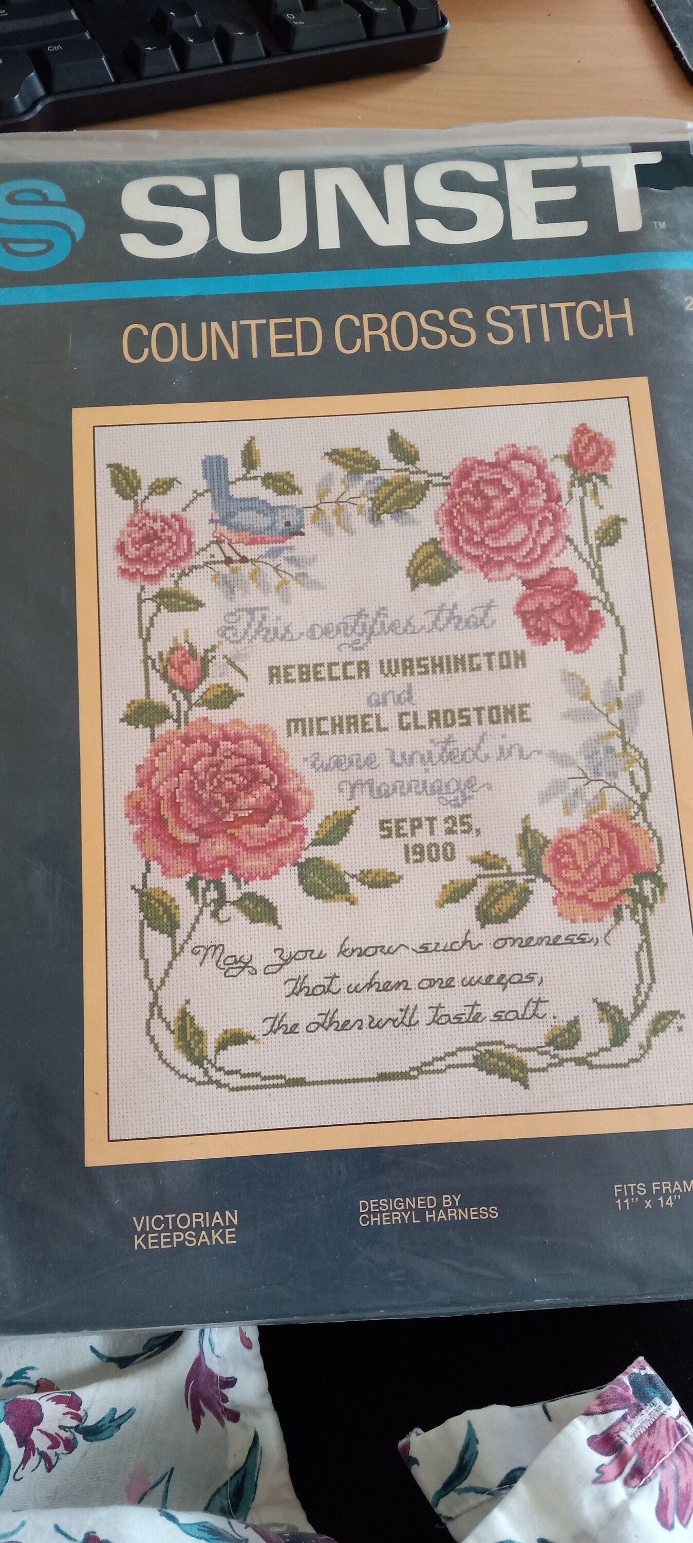 Sunset Victorian Keepsake Counted Cross Stitch - Etsy