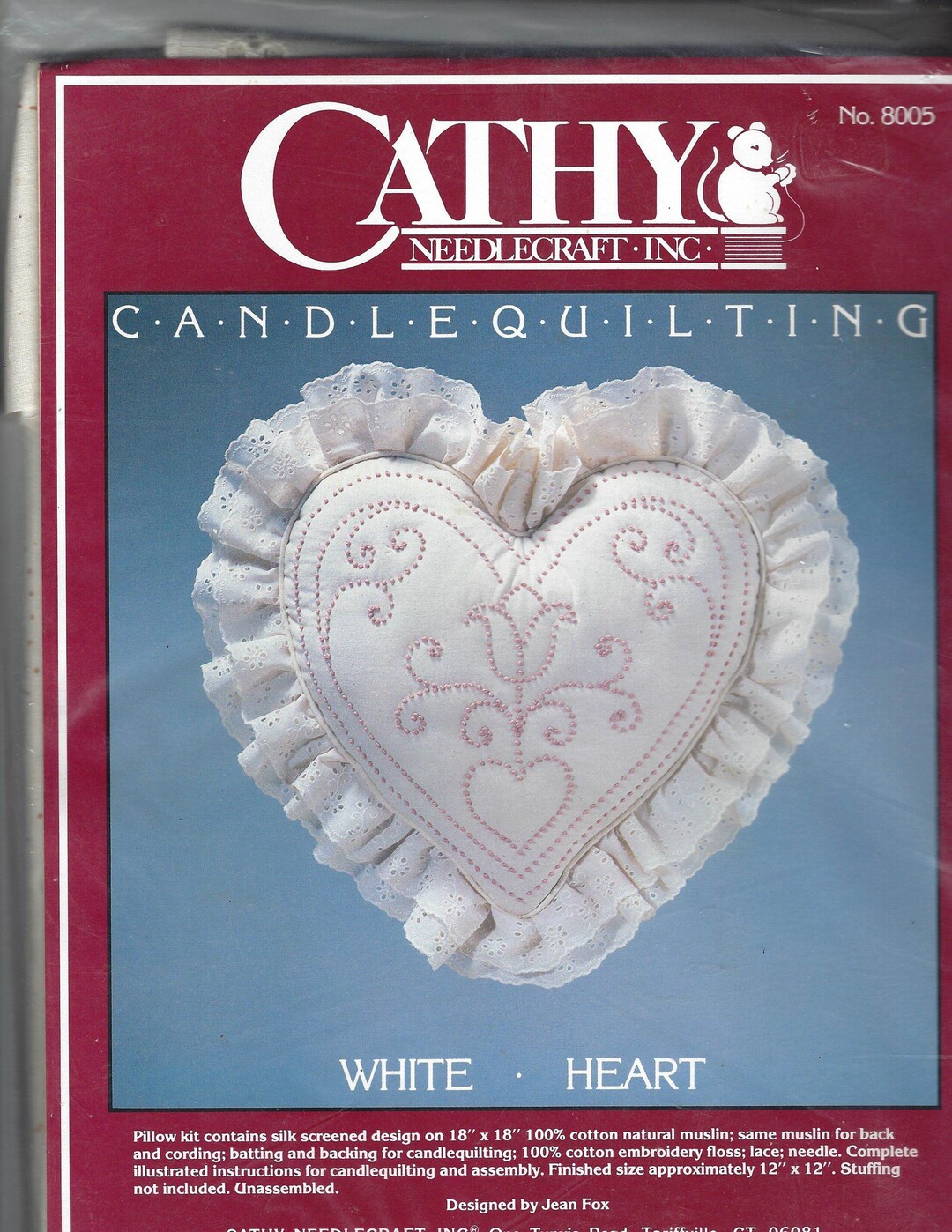 White Heart Candlewicking and Quilting Kit - Etsy