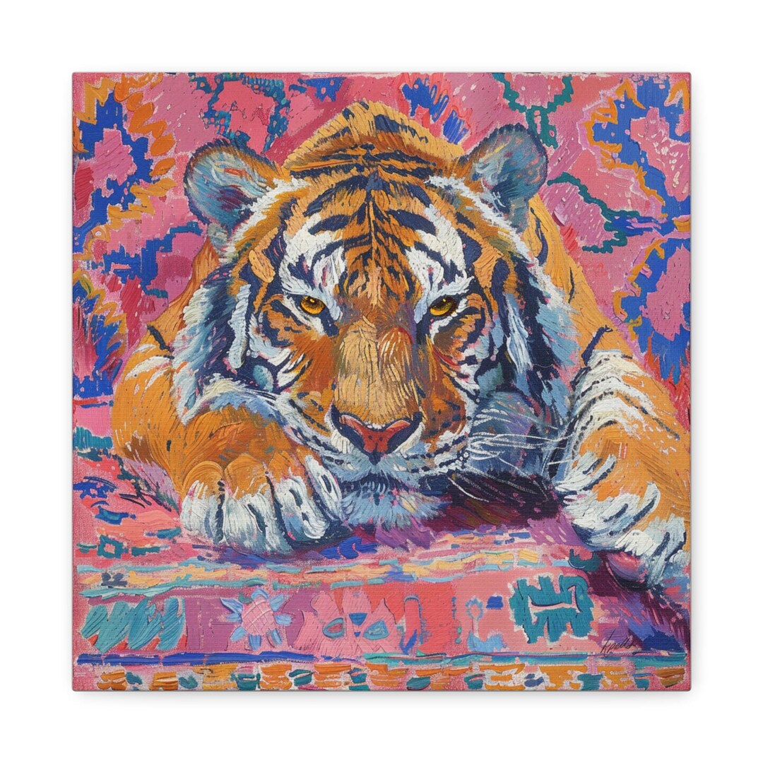 Moroccan Tiger Available in 5 Sizes Matte Canvas, Morocco, Sleeping ...