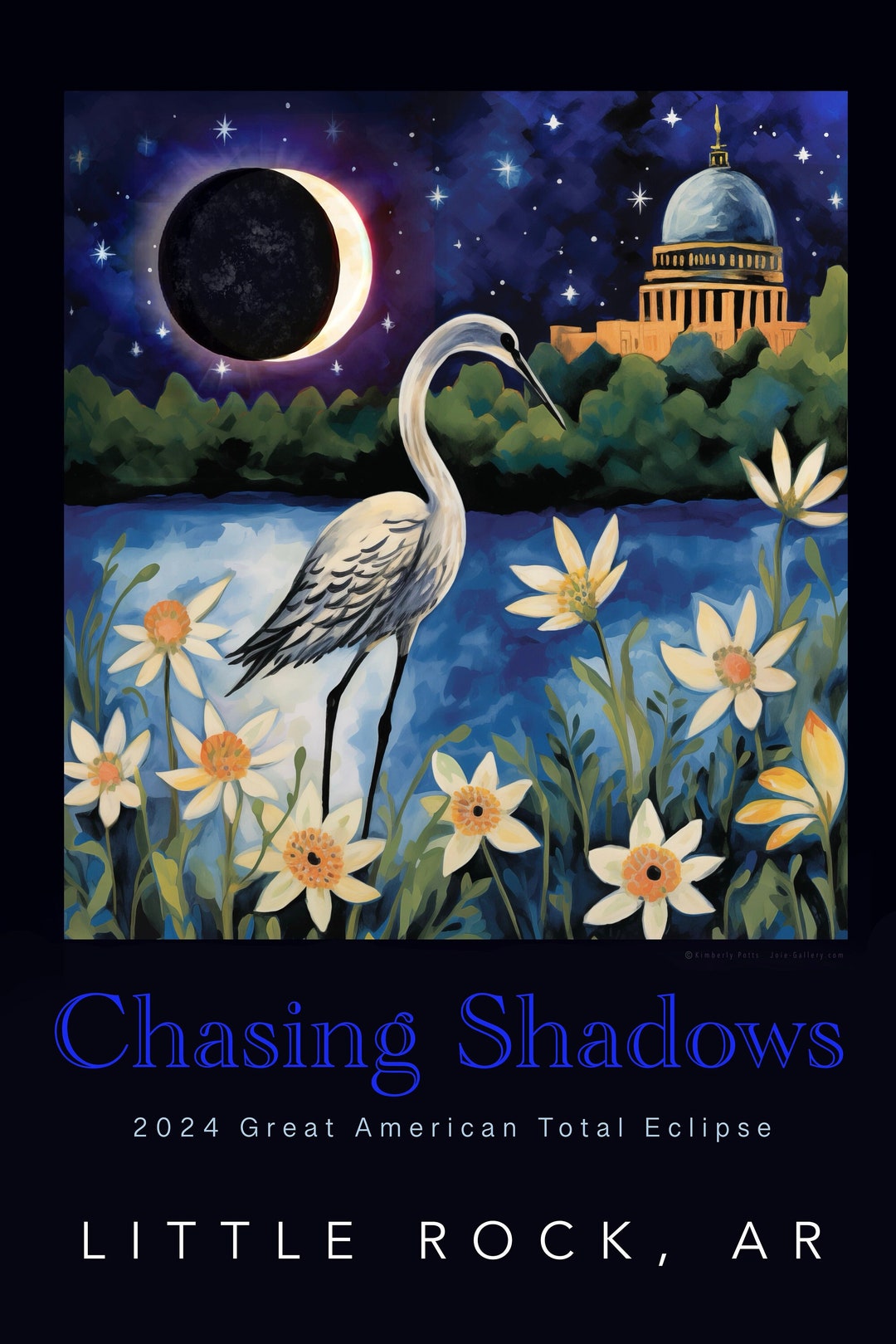 POSTER 2024 Solar Eclipse Little Rock, Arkansas - Etsy