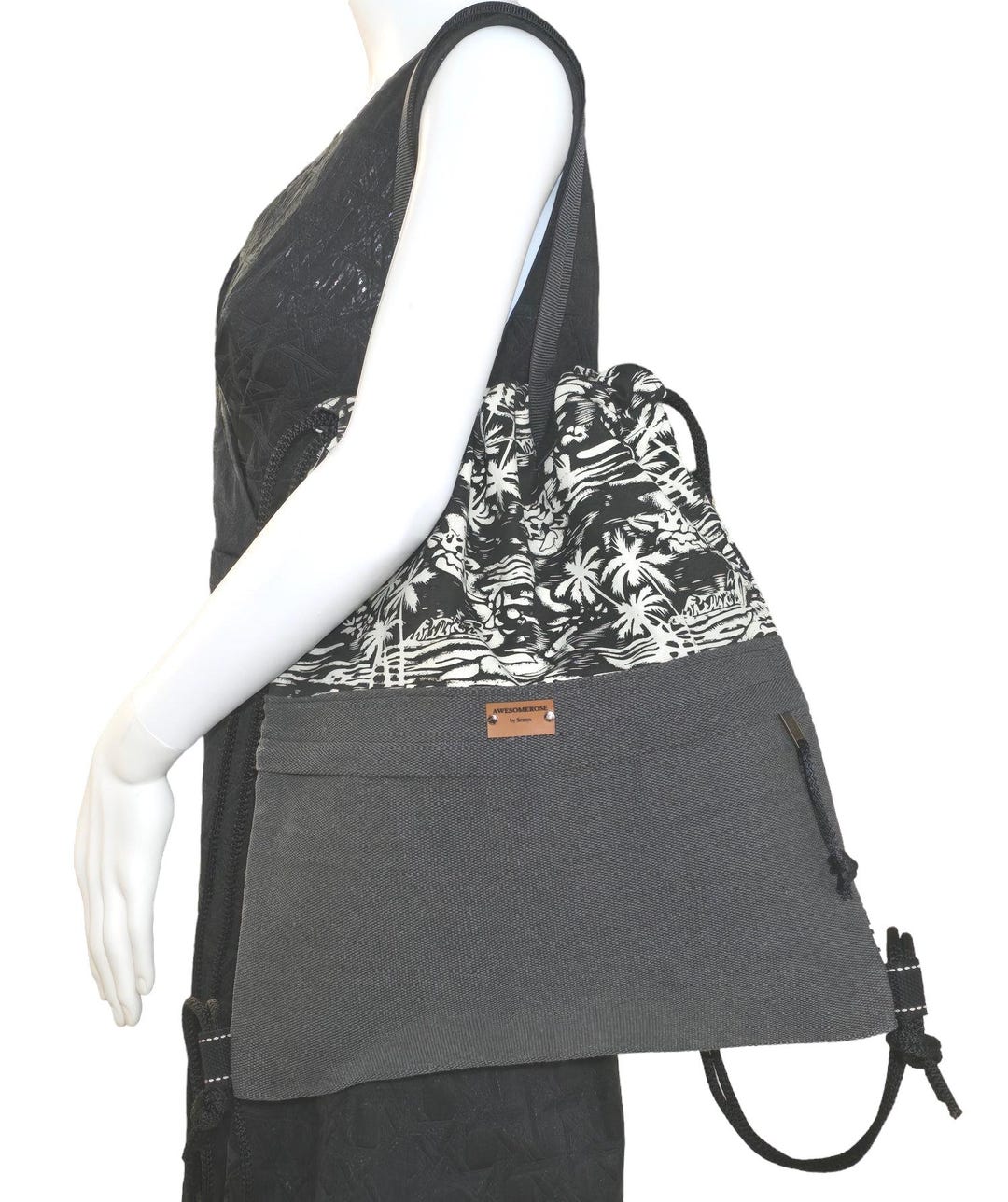 Drawstring Canvas Backpack - Etsy