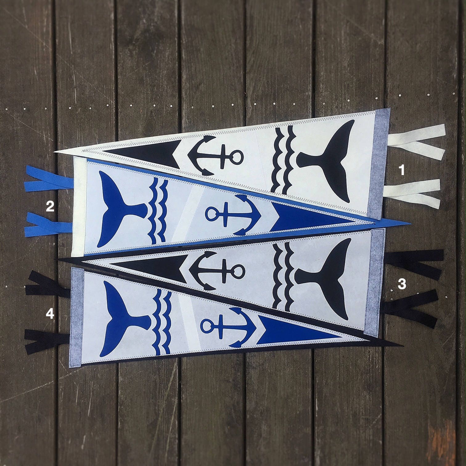 WHALE'S TAIL Pennant - Etsy