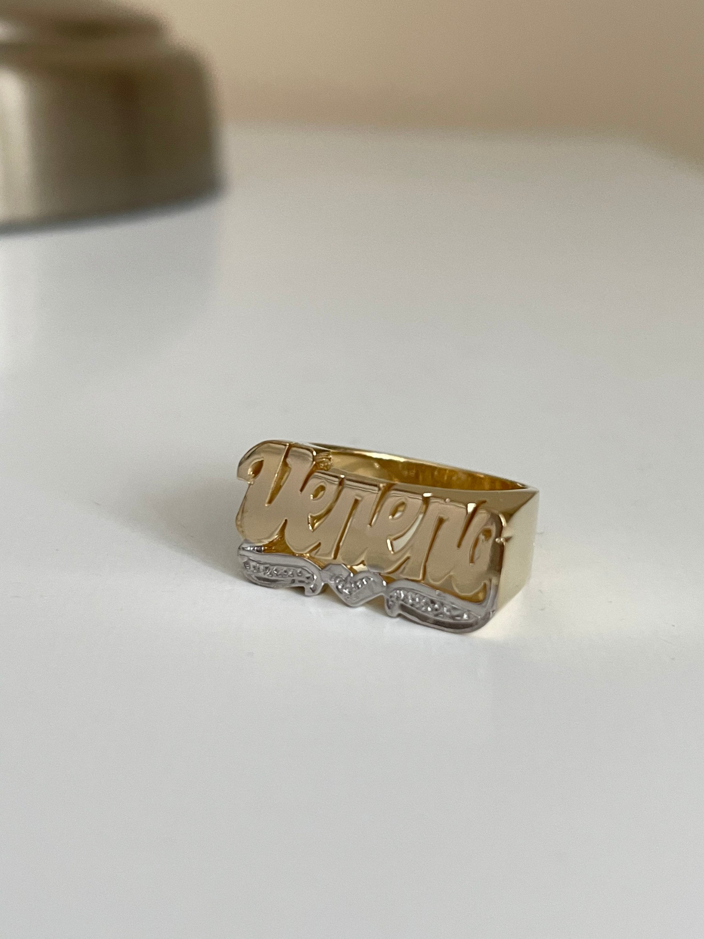 Personalized Name Ring in Sterling Silver | Etsy