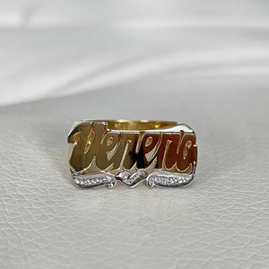 Personalized Name Ring in Sterling Silver - Etsy
