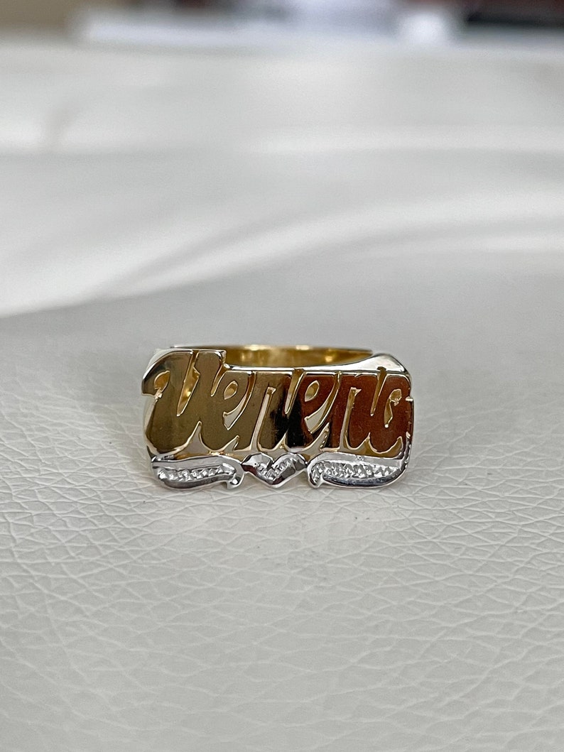 Personalized Name Ring in Sterling Silver - Etsy