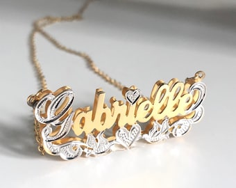 Double Plated Name Plate - Etsy