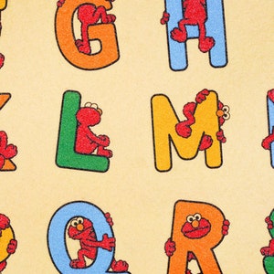 Elmo Alphabet Camp Flag Sesame Street X Oxford Pennant - Etsy