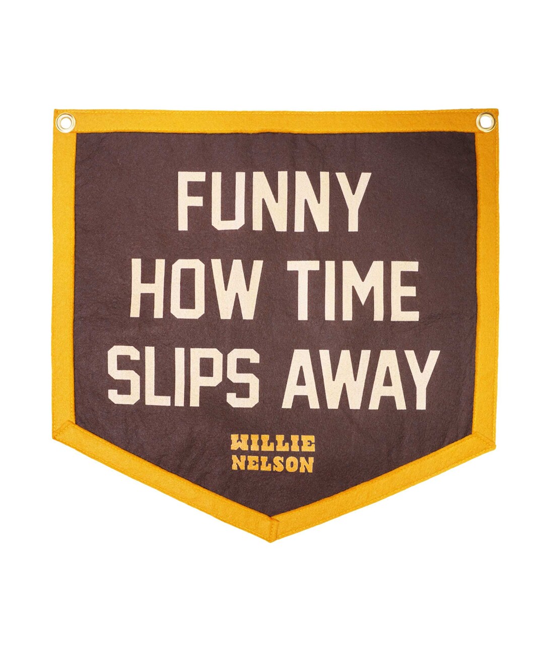 Funny How Time Slips Away Camp Flag • Willie Nelson X Oxford Pennant - Etsy