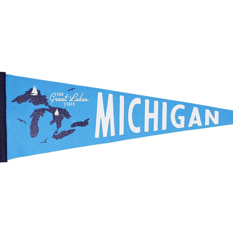 Michigan Pennant - Etsy