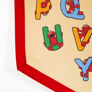 Elmo Alphabet Camp Flag Sesame Street X Oxford Pennant - Etsy