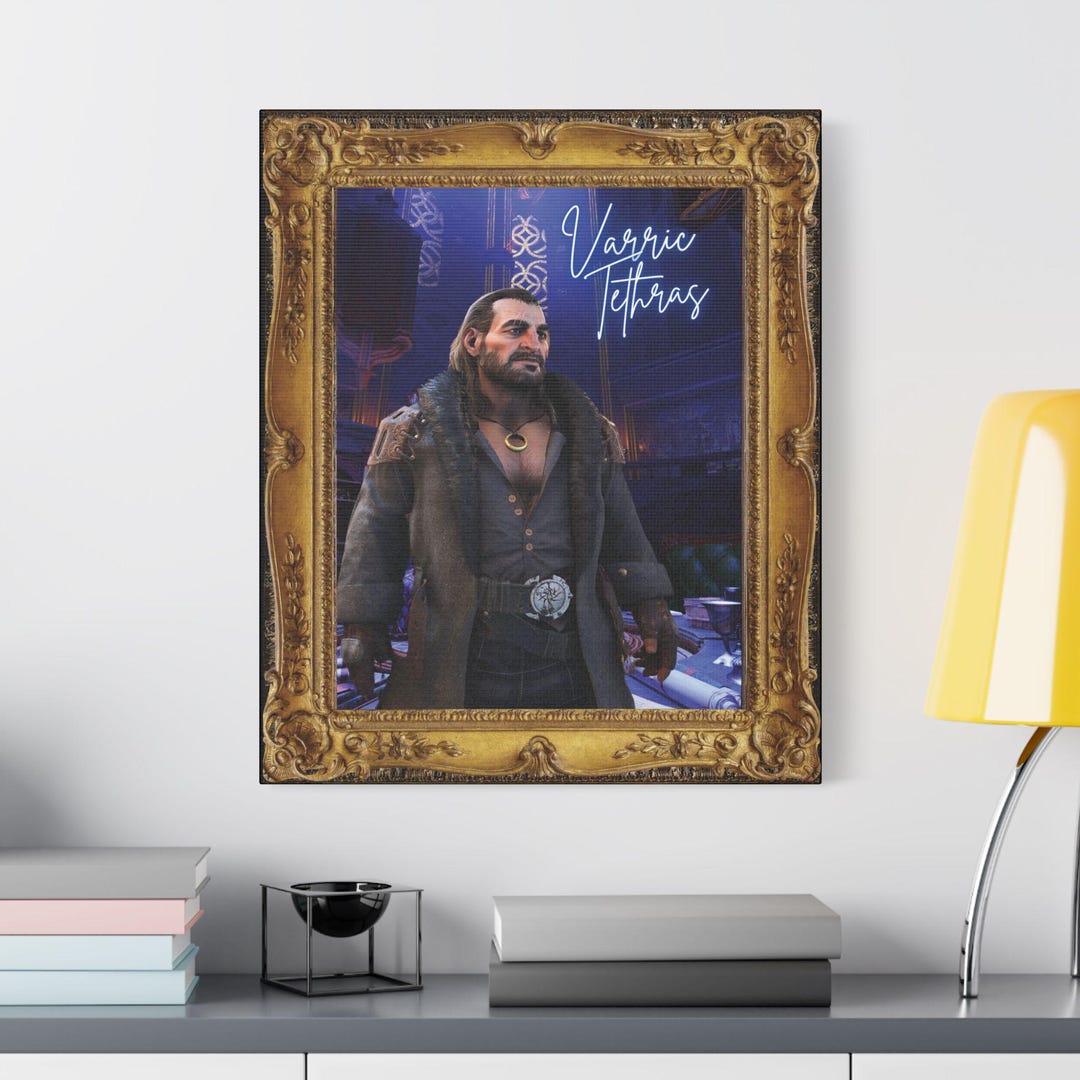 Varric Tethras Satin Canvas Print Dragon Age Veilguard Wall Decor Art ...