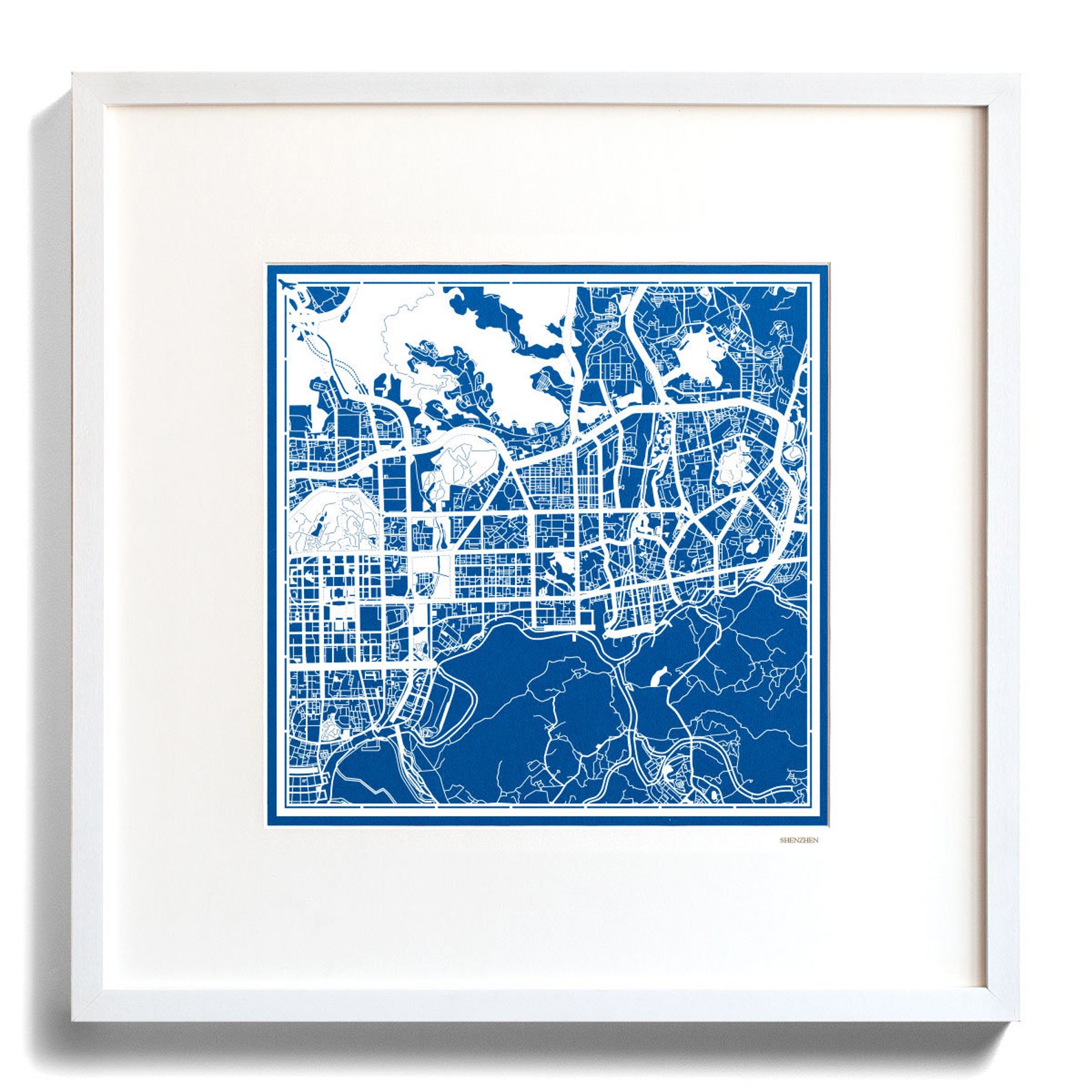 Hong Kong / Shenzhen Paper Cut Map 1212 In. Paper Art IDEAL - Etsy