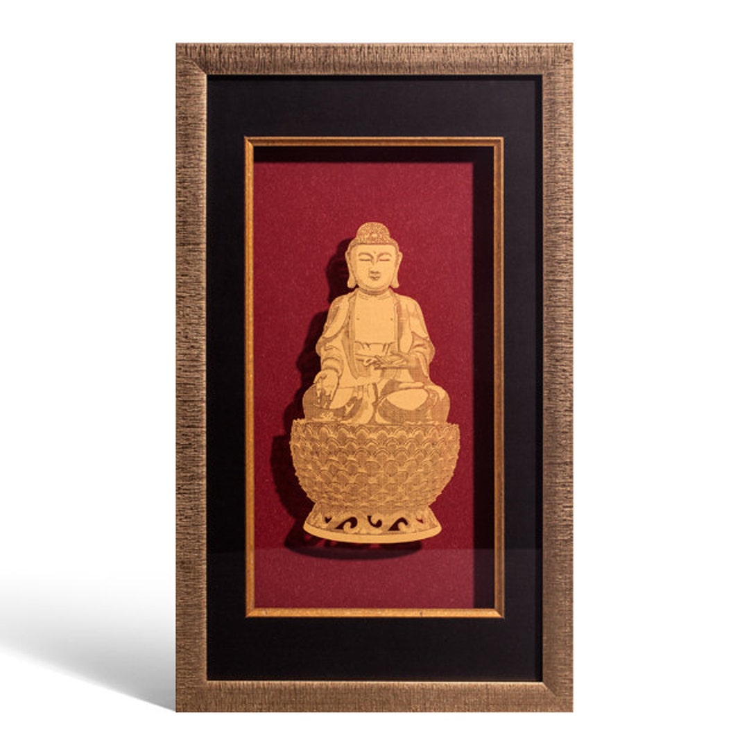 Paper-cut Buddha Statue Paper Art IDEAL GIFTS Framed - Etsy
