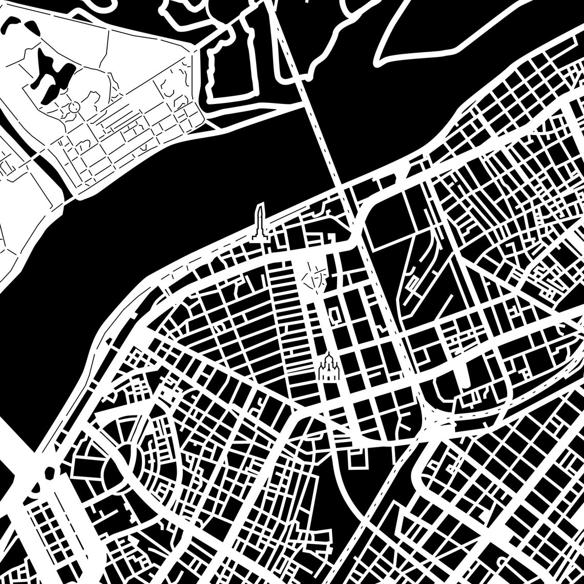 Harbin / Changchun Paper Cut Map 12×12 In. Paper Art IDEAL GIFTS - Etsy