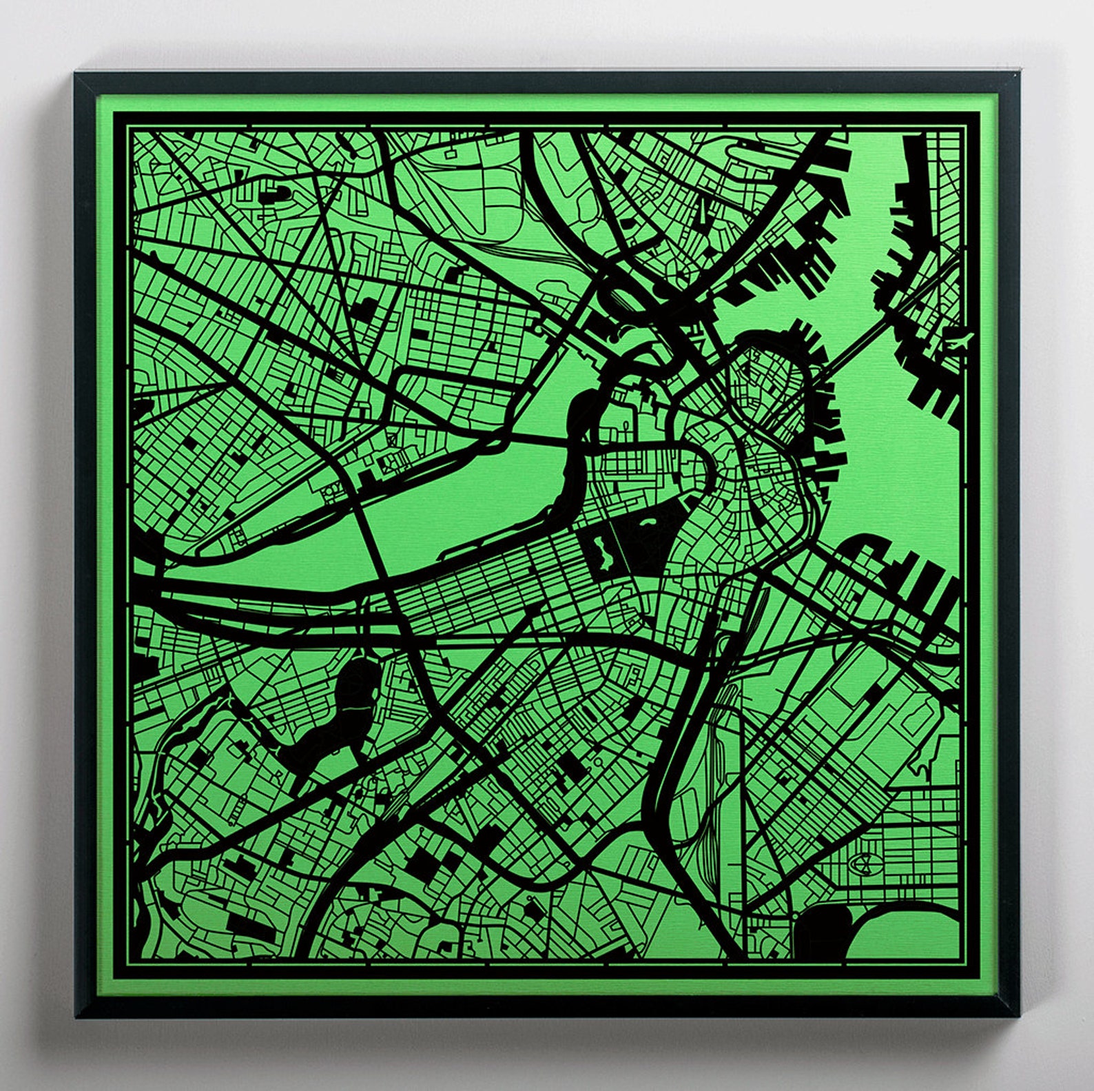 Paper Cut Map Boston 1212 In. Paper Art IDEAL GIFTS - Etsy