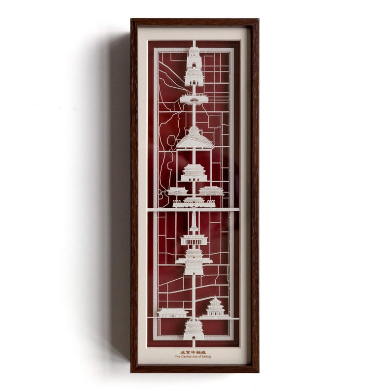 Beijing Central Axis Paper Art Paper-cut, Paper Art IDEAL GIFTS - Etsy