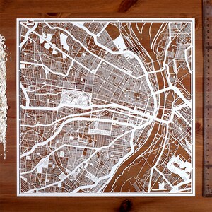 Paper Cut Map St. Louis, MO 12×12 In. Paper Art IDEAL GIFTS - Etsy