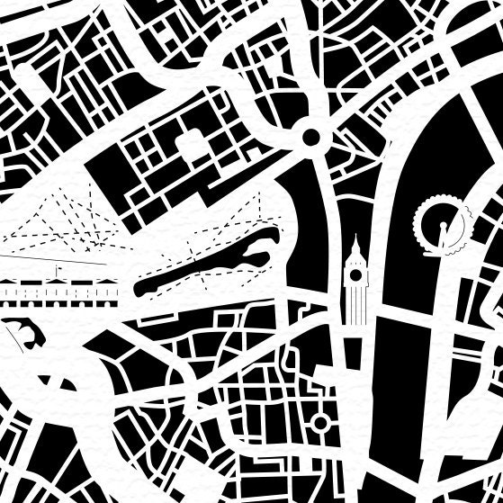 Paper Cut Map London 1212 In. Paper Art IDEAL GIFTS - Etsy