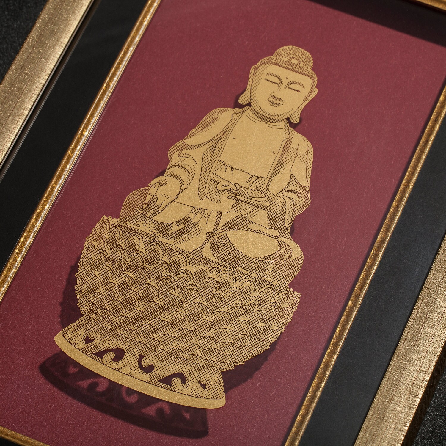 Paper-cut Buddha Statue Paper Art IDEAL GIFTS Framed - Etsy