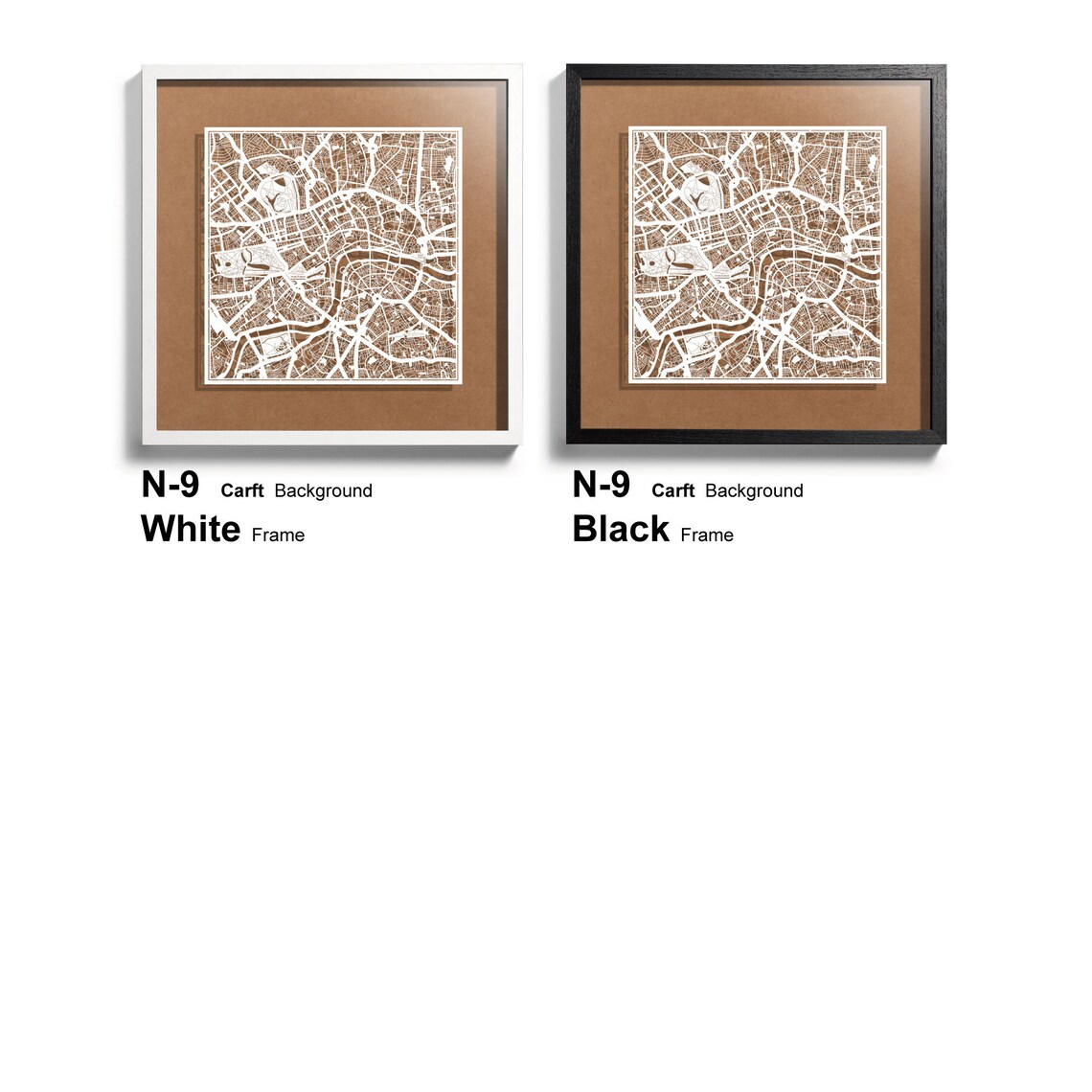 Custom 3D Framing Map 4747cm Frame With 3030cm Map. 12 - Etsy