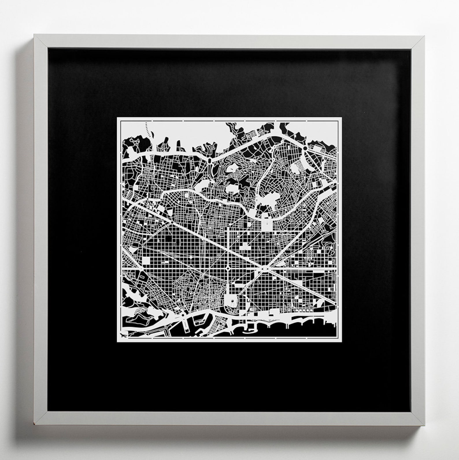 Paper Cut Map Barcelona, 12×12 In. Paper Art IDEAL GIFTS - Etsy