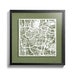 Shanghai Paper Cut Map Framed, White Map, White Frame, 9x9 Inches, Gift ...