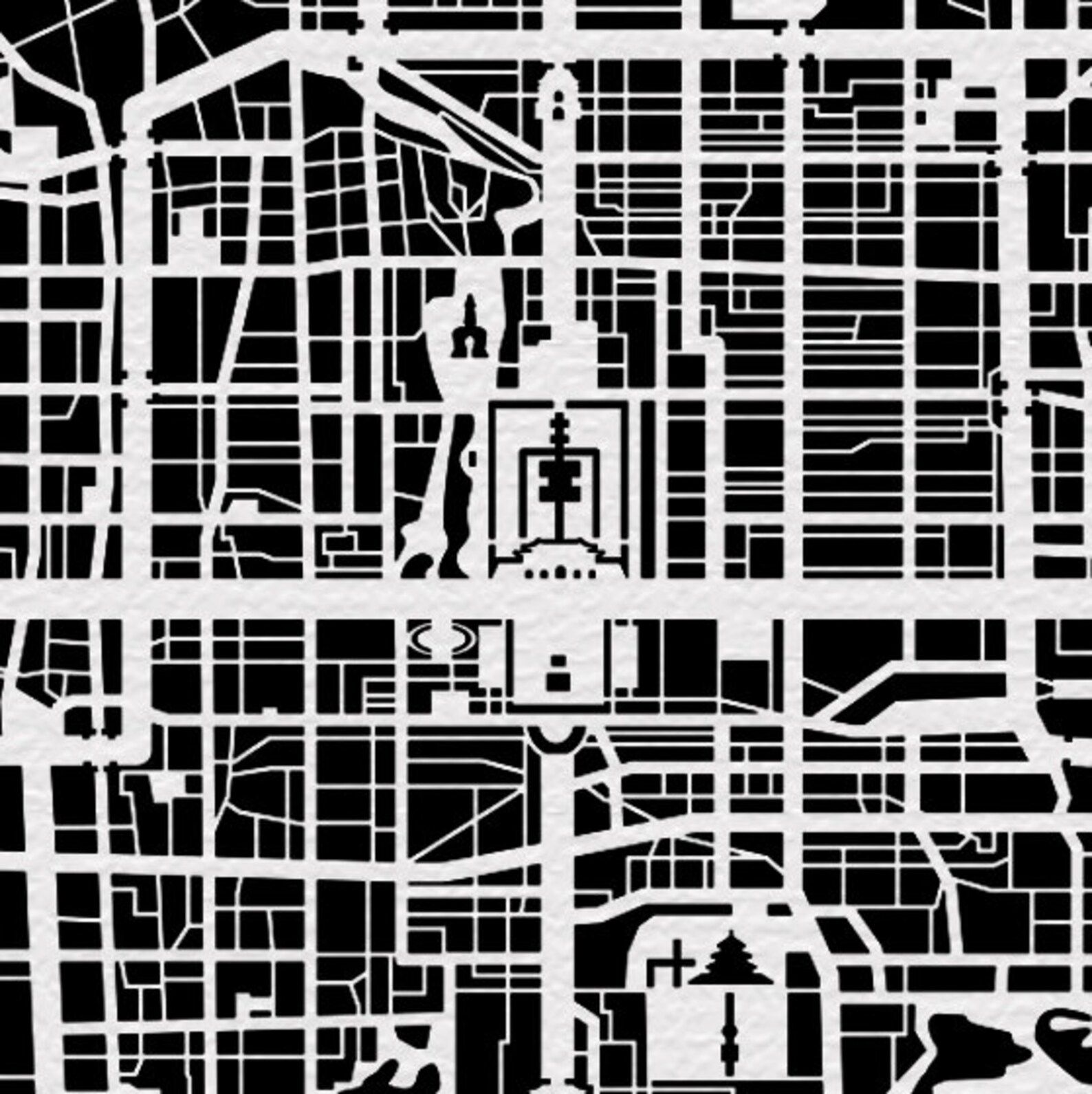 Paper Cut Map Beijing 12×12 In. Paper Art IDEAL GIFTS - Etsy
