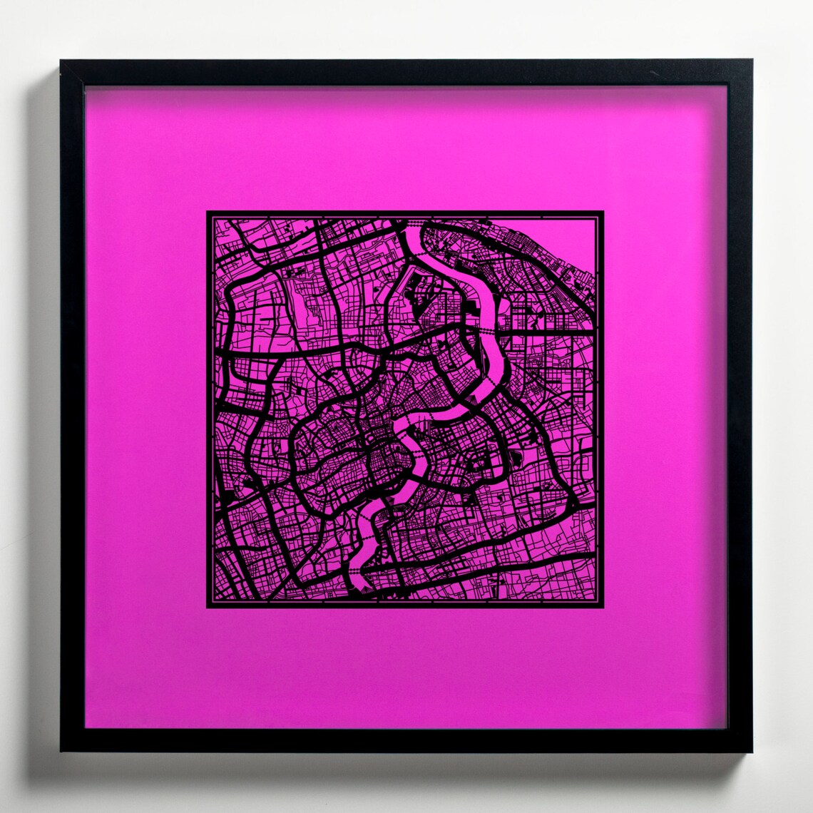 Paper Cut Map Shanghai 1212 In. Paper Art IDEAL GIFTS - Etsy
