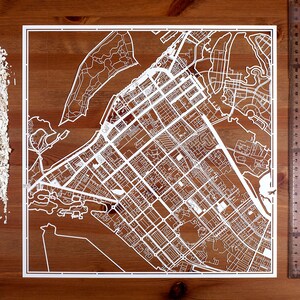 Dubai / Abu Dhabi, Paper Cut Map 12×12 In. Paper Art IDEAL GIFTS - Etsy
