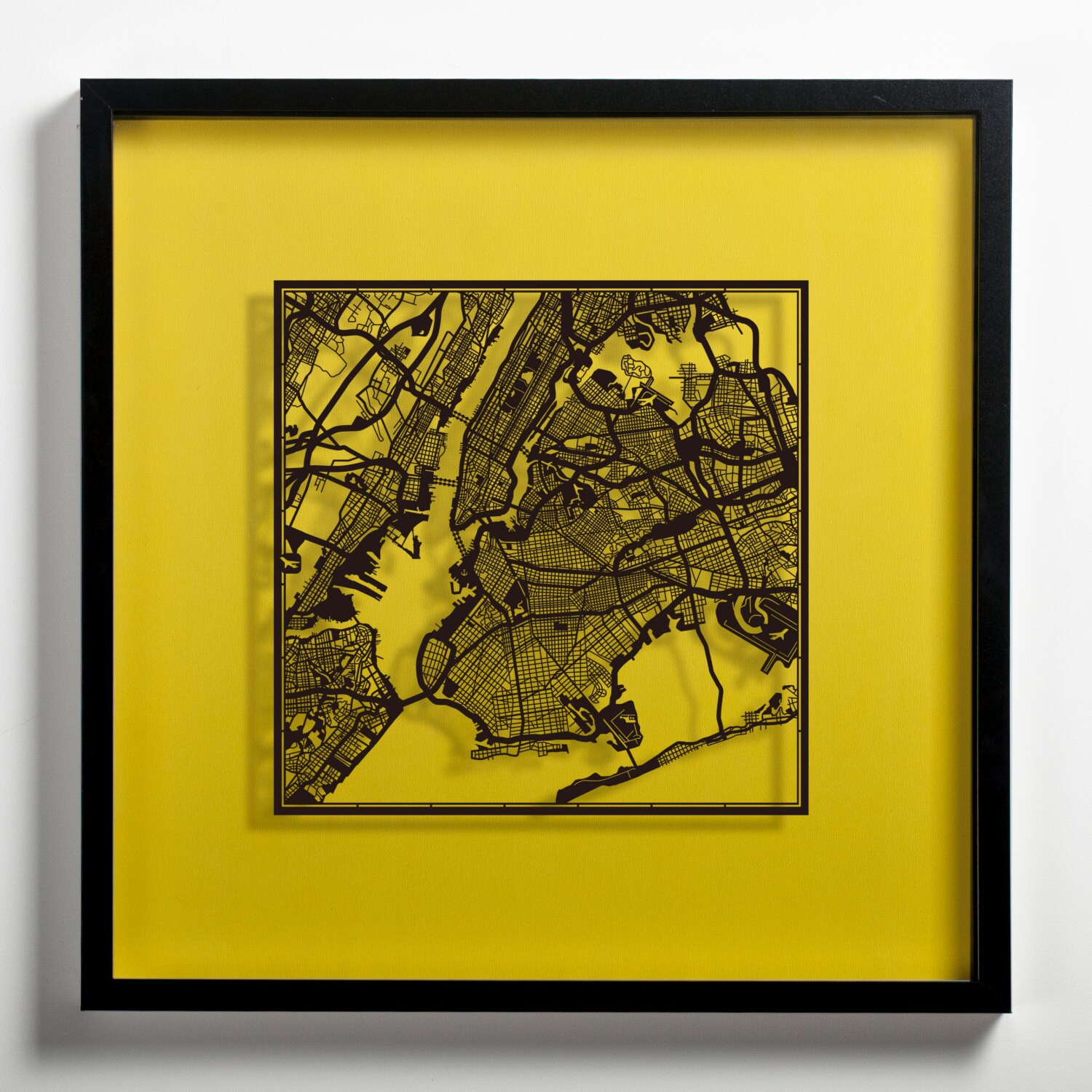 Paper Cut Map New York, 12×12 In. Paper Art IDEAL GIFTS - Etsy
