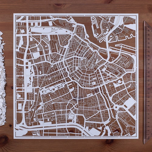 Paper Cut Map Manhattan NY. 1212 In. Paper Art IDEAL GIFTS - Etsy