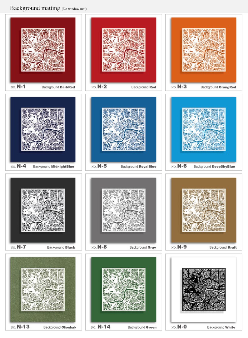 Custom 3D Framing Map 4747cm Frame With 3030cm Map. 12 - Etsy