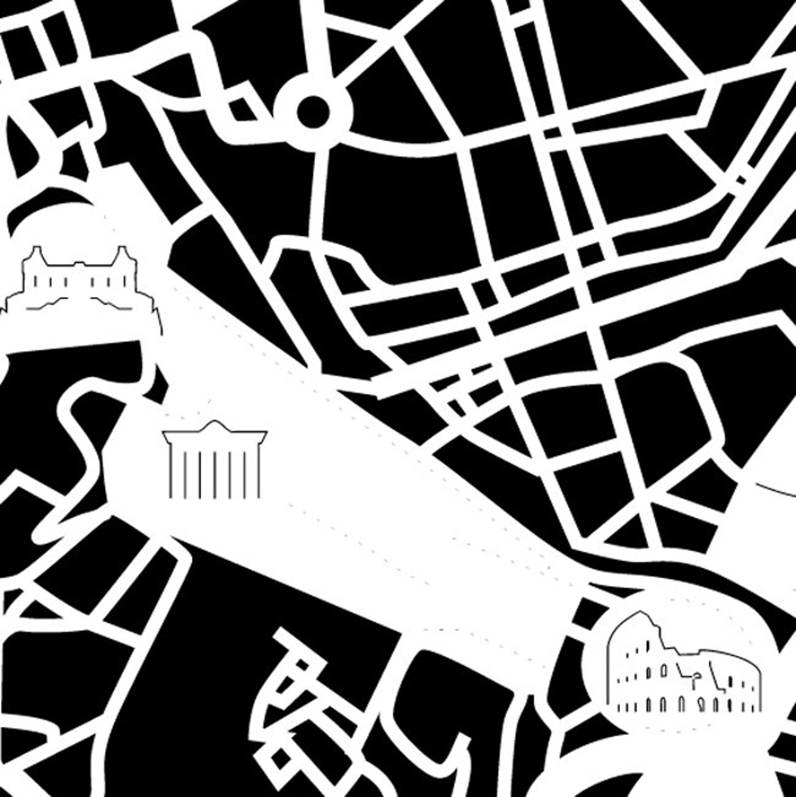 Paper Cut Map Rome 12×12 In. Paper Art IDEAL GIFTS - Etsy