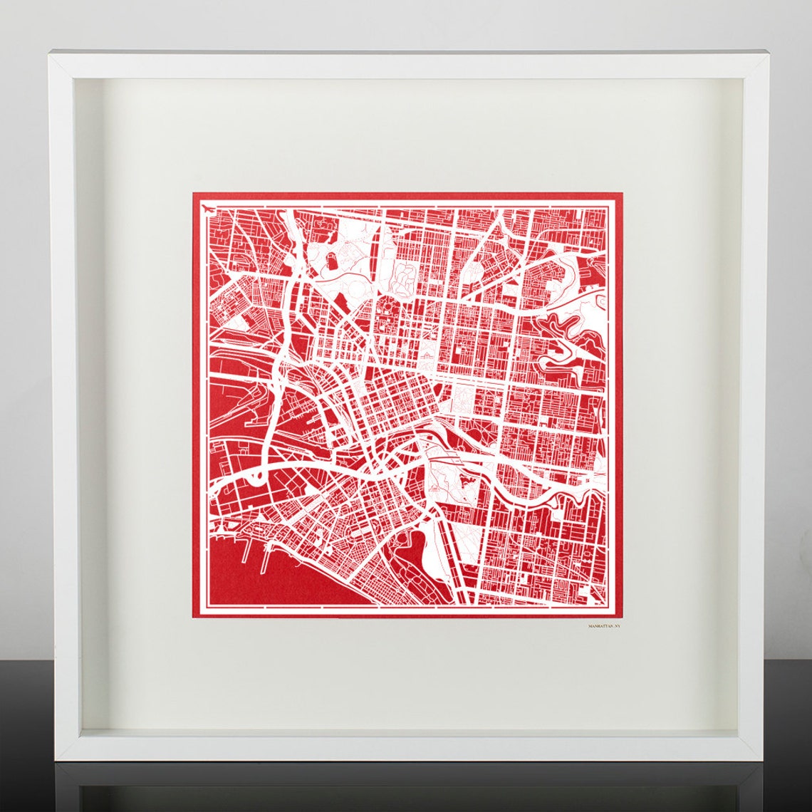 Melbourne / Canberra Paper Cut Map 1212 In. Paper Art IDEAL - Etsy