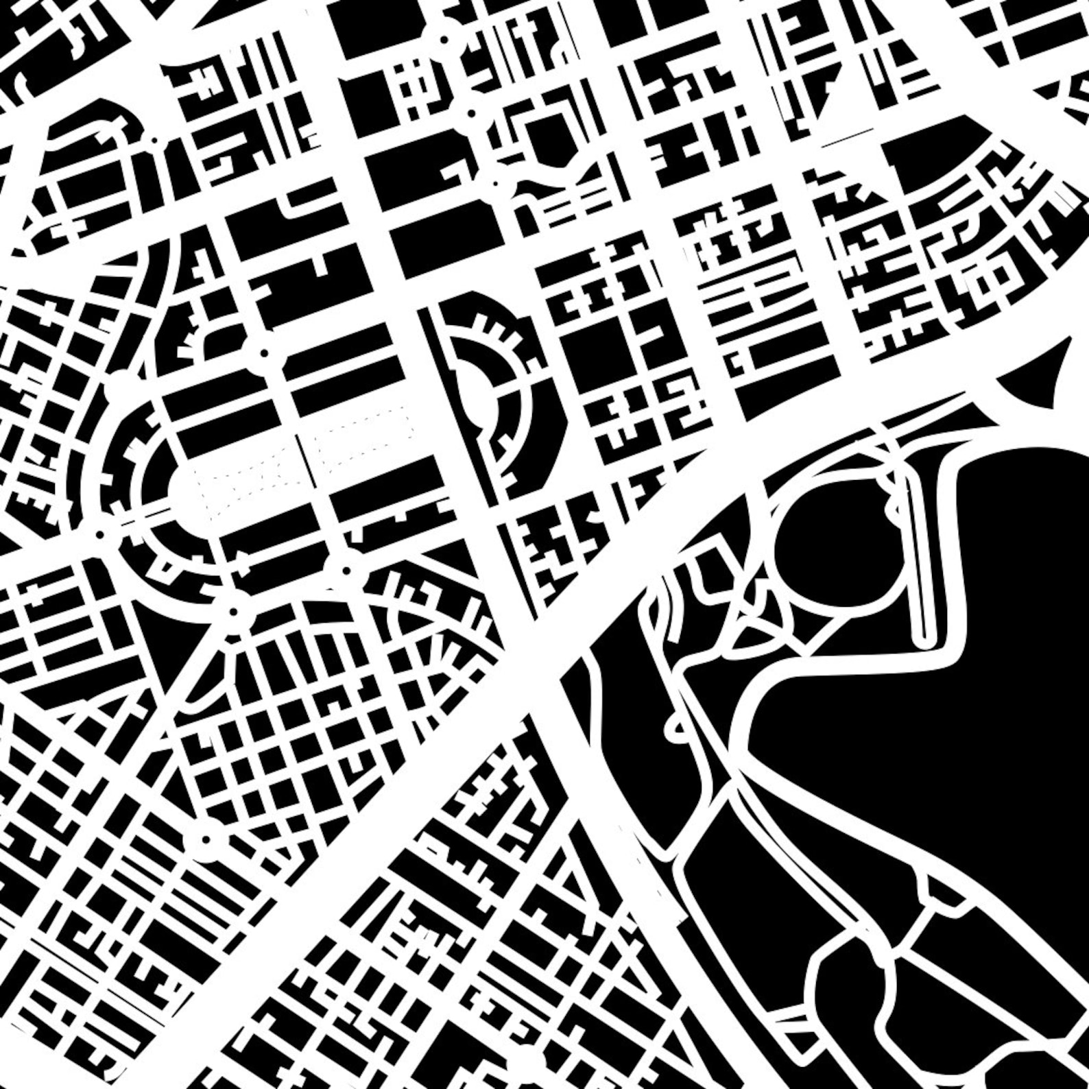 Melbourne / Canberra Paper Cut Map, 12×12 In. Paper Art IDEAL GIFTS - Etsy