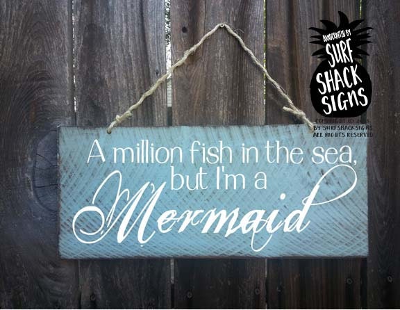 Mermaid sign mermaid decor Beach Sign Beach House Decor | Etsy