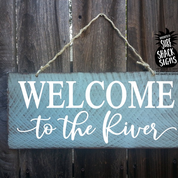 River Sign - Etsy