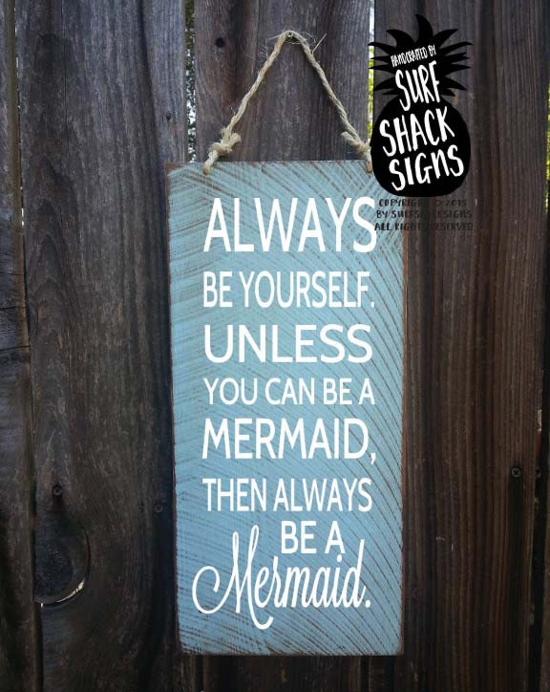 Mermaid Sign Mermaid Decor Always Be a Mermaid Sign Be a - Etsy