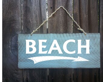 Beach Arrow Sign | Etsy