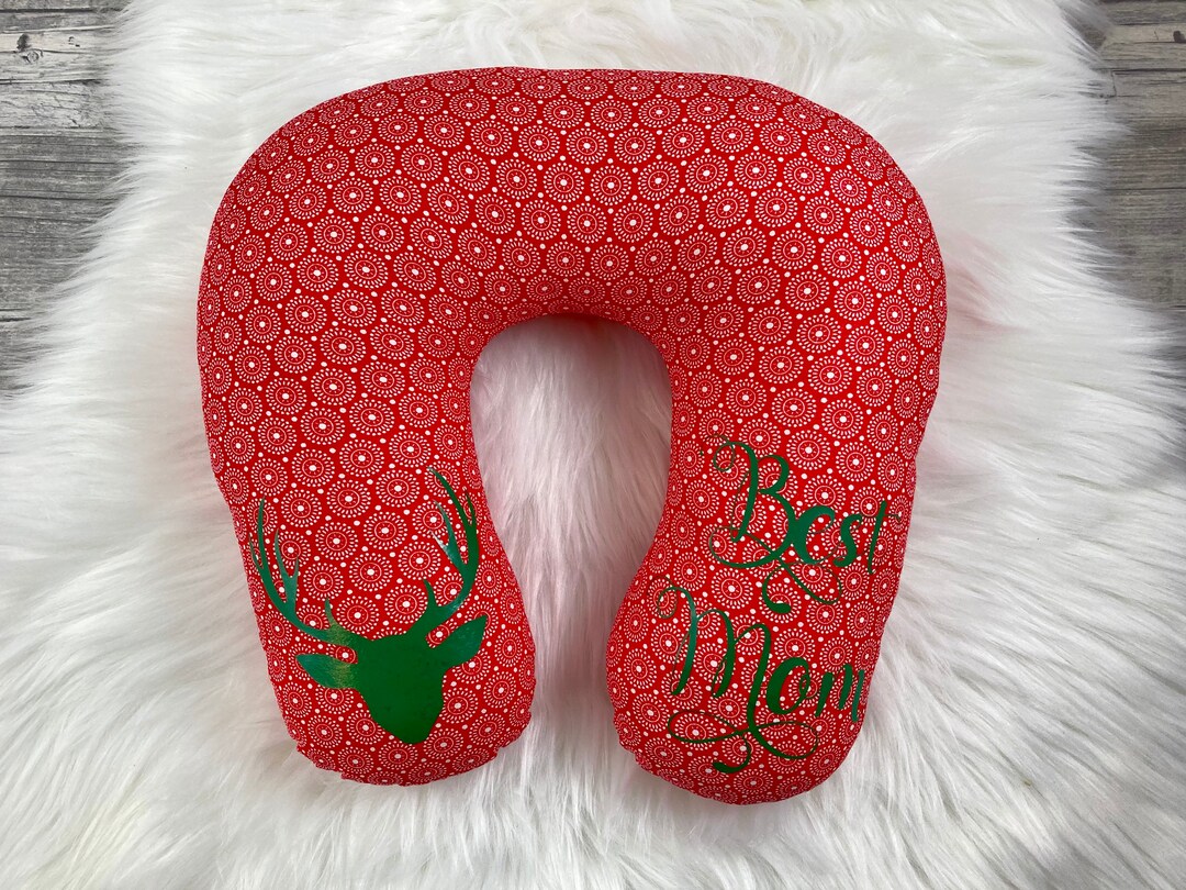 Neck Pillow for Adults, Neck Pillow, Gift for Mom, Deer, Red - Etsy
