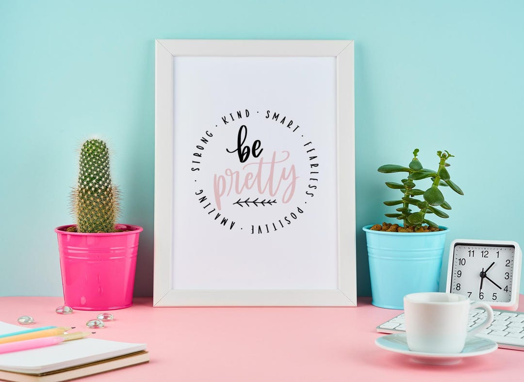 Be Pretty List Motivational Inspiration Wall Decor Quote Print - Etsy