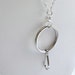 Silver ID Badge Clip Holder Silver Keychain Lanyard Chain Id - Etsy