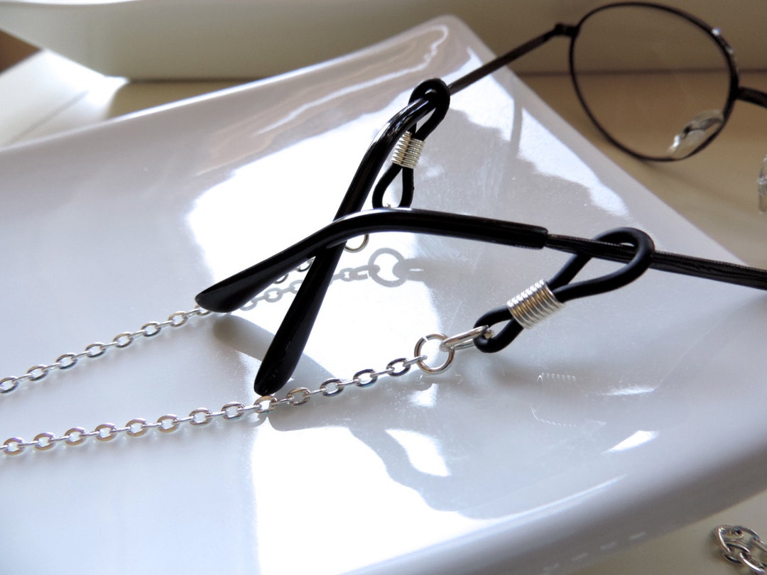 Silver Eyeglass Chain - Chain Reading Glassess Holders - Reading ...