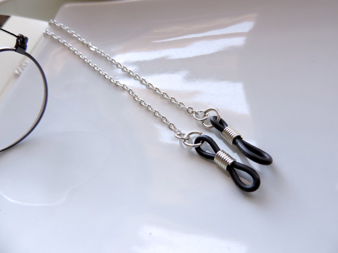Silver Eyeglass Chain - Chain Reading Glassess Holders - Reading ...