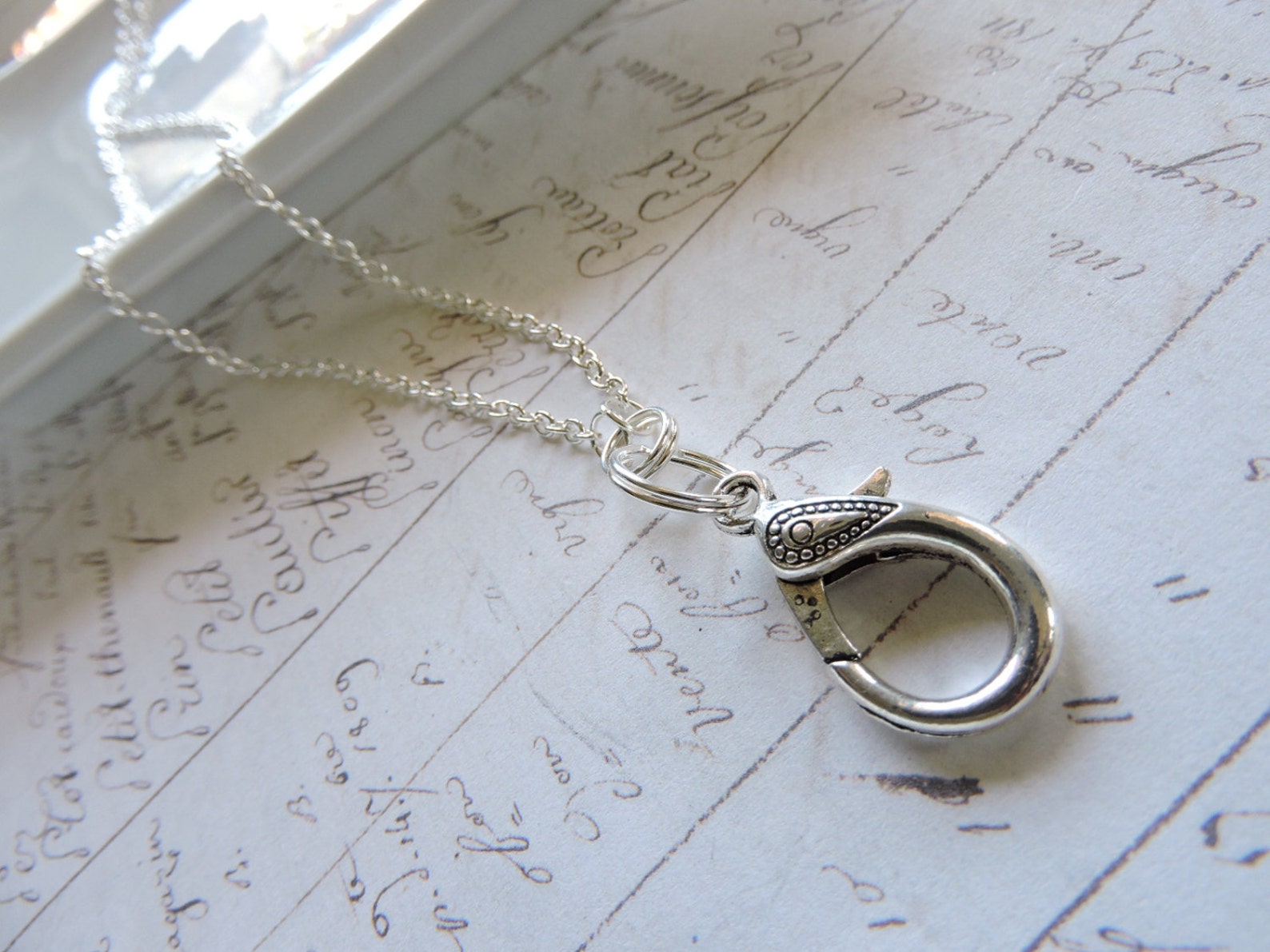 Silver ID Badge Holder, Silver Chain Lanyard, Chain Id Badge Holder ...