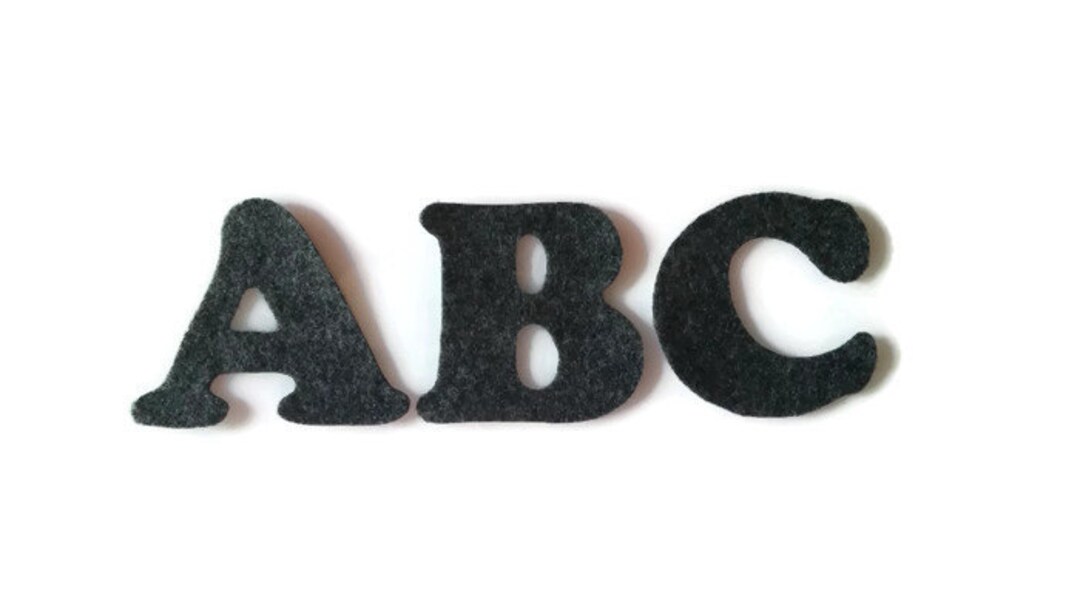 Letter Initial Iron on Patch 4.5 Inches Cooper Black Font You Pick the ...