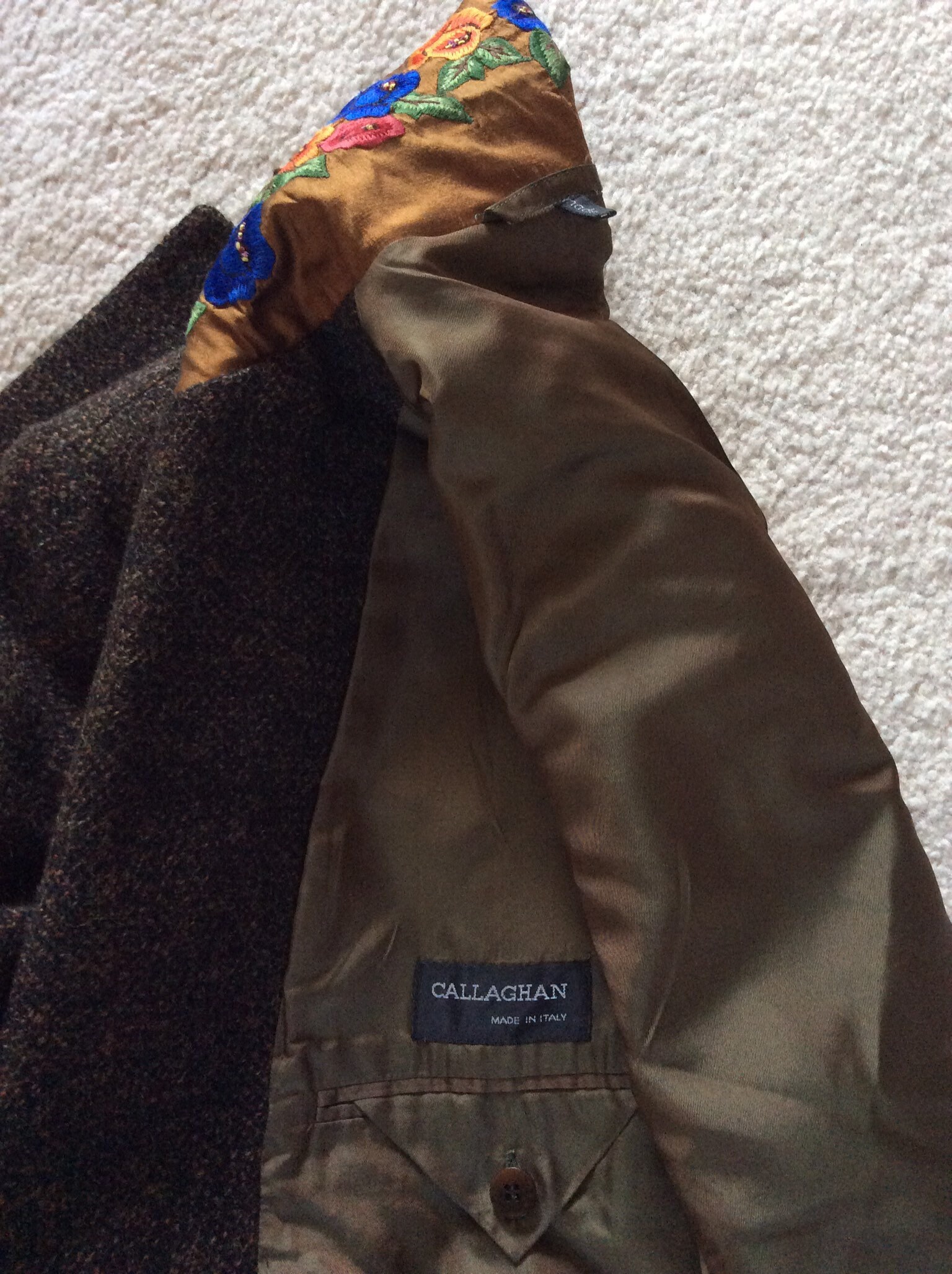 Romeo Gigli for Callaghan, 1990-91 Season Brown Tweed Jacket With ...