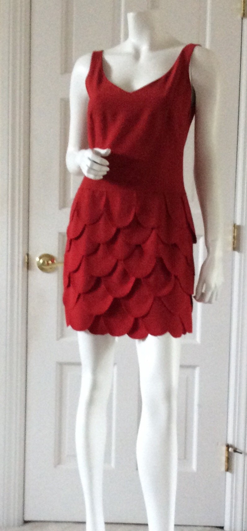 The Nanny’s Dress in Red Rather Than Grey Plaid With 7 Rows of Leaf ...