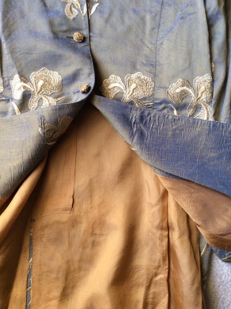 Vintage 1989 Iridescent Baby Blue Capri Pant and Jacket by Bernard ...