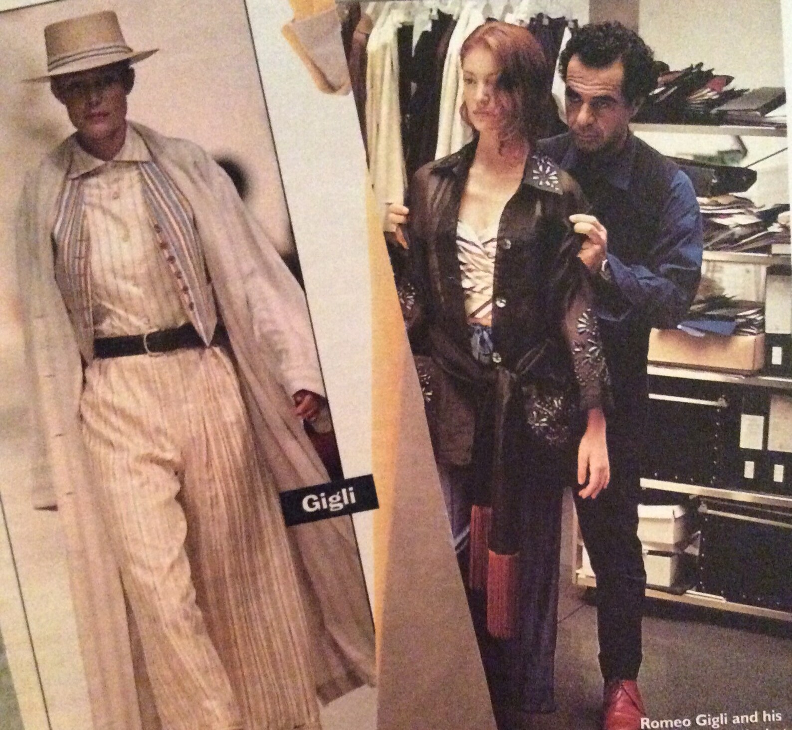 Romeo Gigli Vintage 1990 Cotton High Waisted Trousers and - Etsy